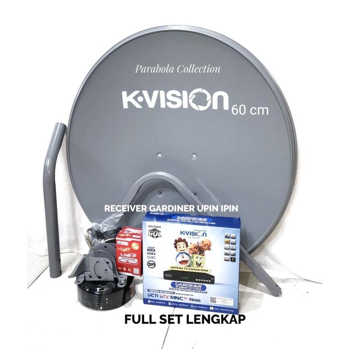Jual Parabola Mini Kvision 60 Cm Full Set + 1 Pcs Receiver Gardiner ...