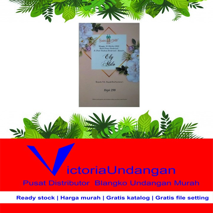 Jual Blangko Undangan Hepi 298 / Undangan Pernikahan / Undangan Khitan harga murah | Shopee ...
