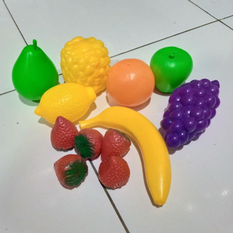 Jual mainan buah-buahan plastik Banyak Pilihan Warna Hadiah Kado Gift ...