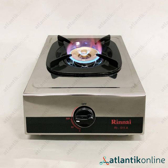 Jual Kompor gas 1 tungku api besar stainless steel RINNAI RI-511A ...