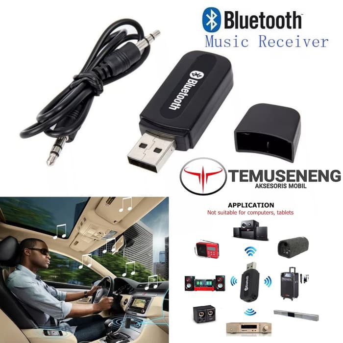 Jual Usb Bluetooth Receiver Konektor Penerima Mp3 Musik Audio Stereo ...