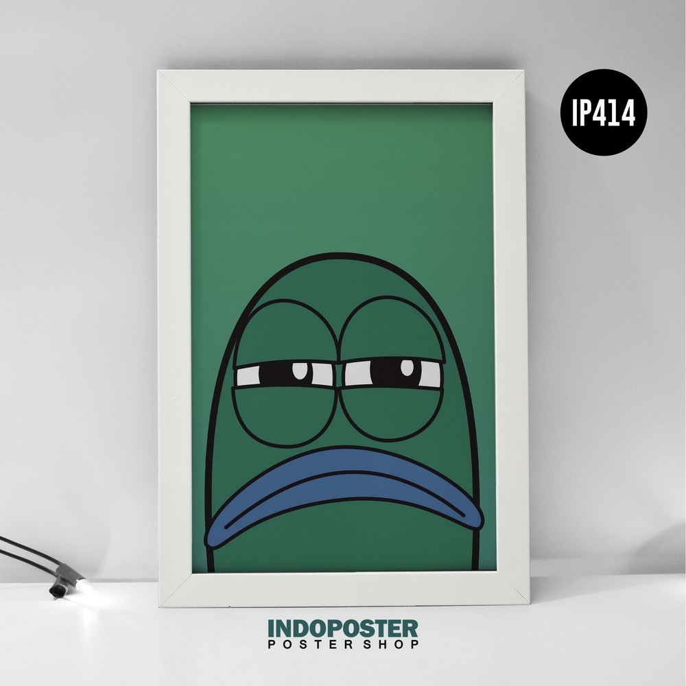 Jual Poster Spongebob Mad Green Fish A2 60X40cm | Shopee Indonesia