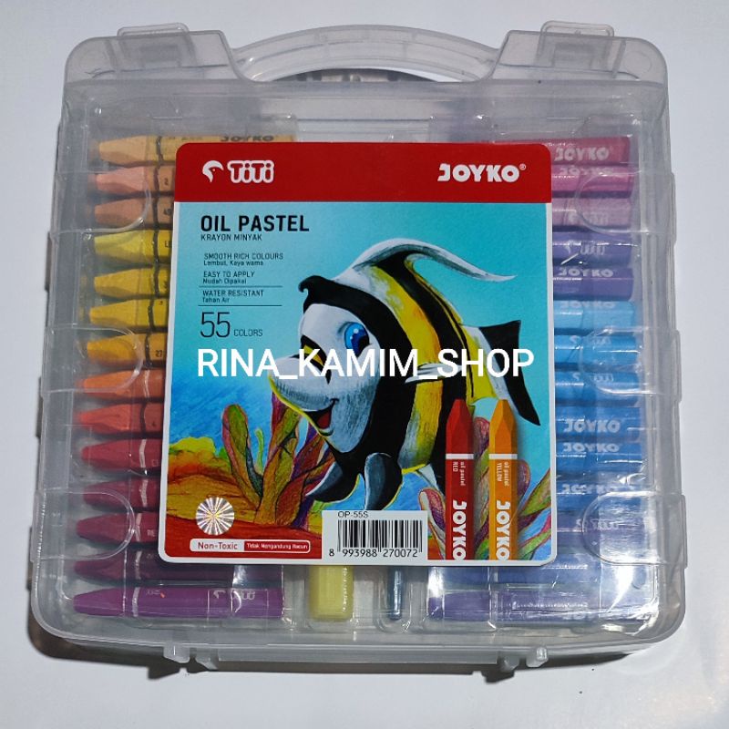 Jual Titi/Crayon Titi isi 12, 18, 24, 36, 48 dan 55 warna (kemasan baru ...