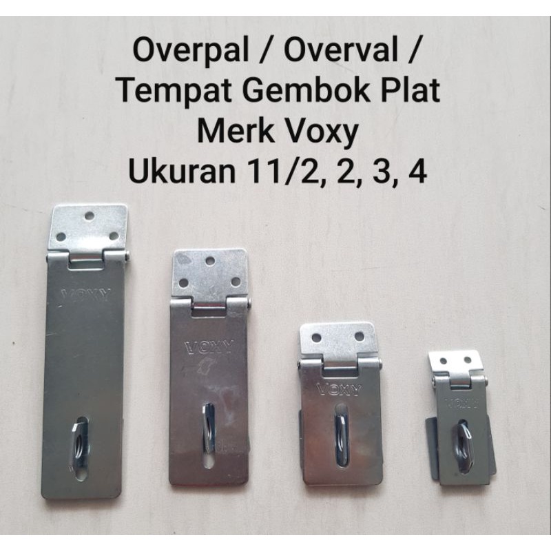 Jual Overpal / Overval / Tempat Gembok Plat Ukuran 11/2, 2, 3, 4 Merk ...
