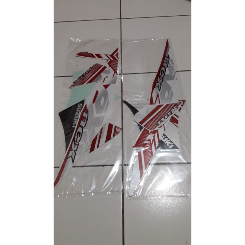 Jual Striping Suzuki Nex Putih Lis Merah | Shopee Indonesia