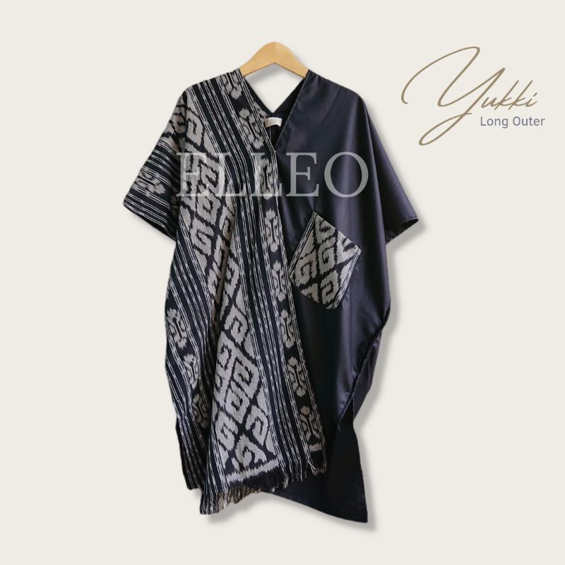 Jual ELLEO YUKI LONG OUTER TENUN | Shopee Indonesia