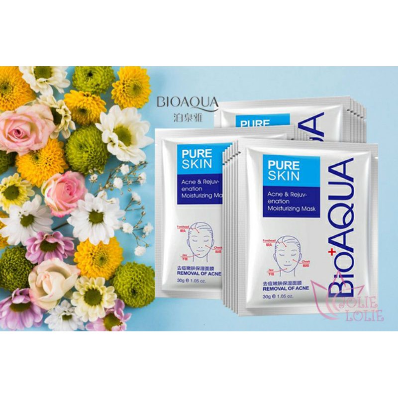 Jual MASKER WAJAH BIOAQUA / MASKER WAJAH ACNE | Shopee Indonesia