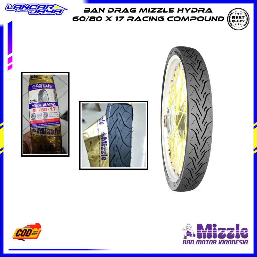 Jual BAN DRAG MIZZLE HYDRA 60/80X17 DRAG TYRE ORIGINAL Racing Compound ...