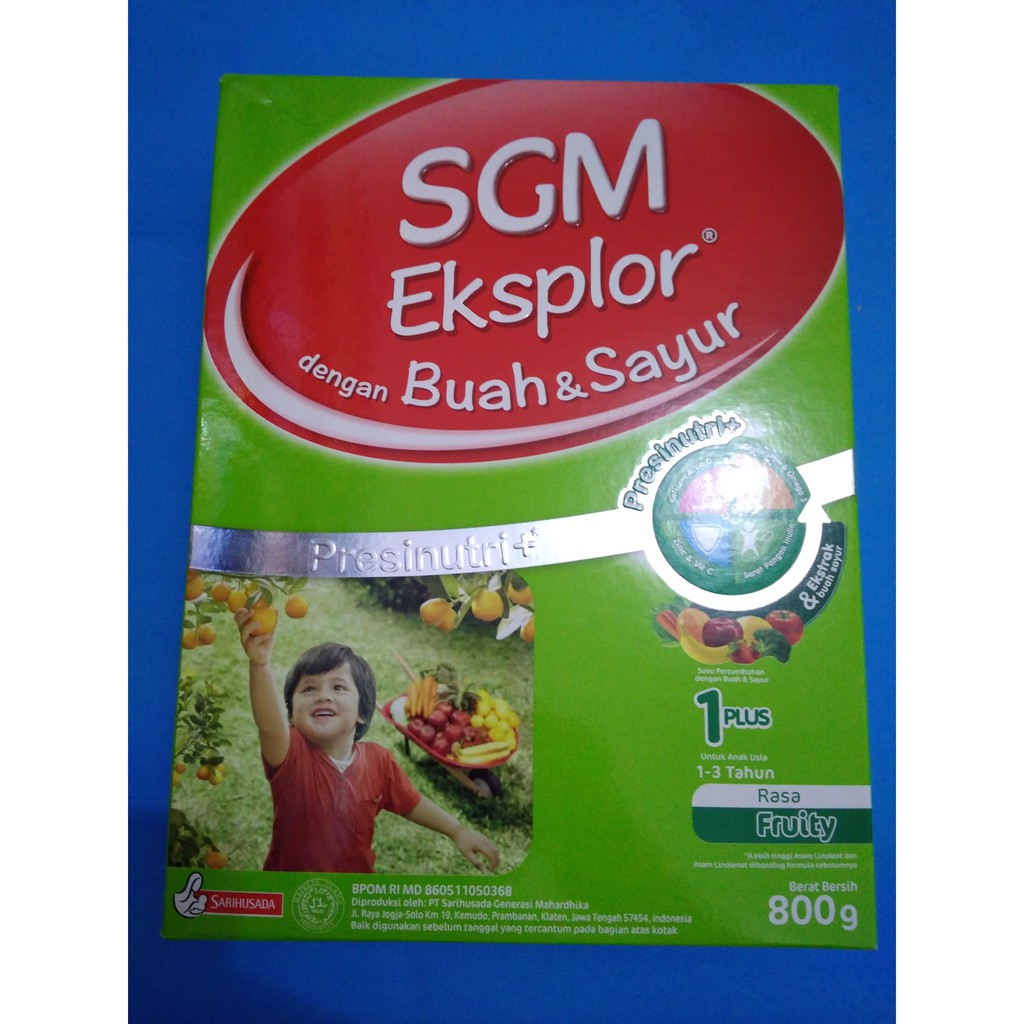 Jual SGM EKSPLOR 1PLUS BUAH DAN SAYUR 800gr | Shopee Indonesia