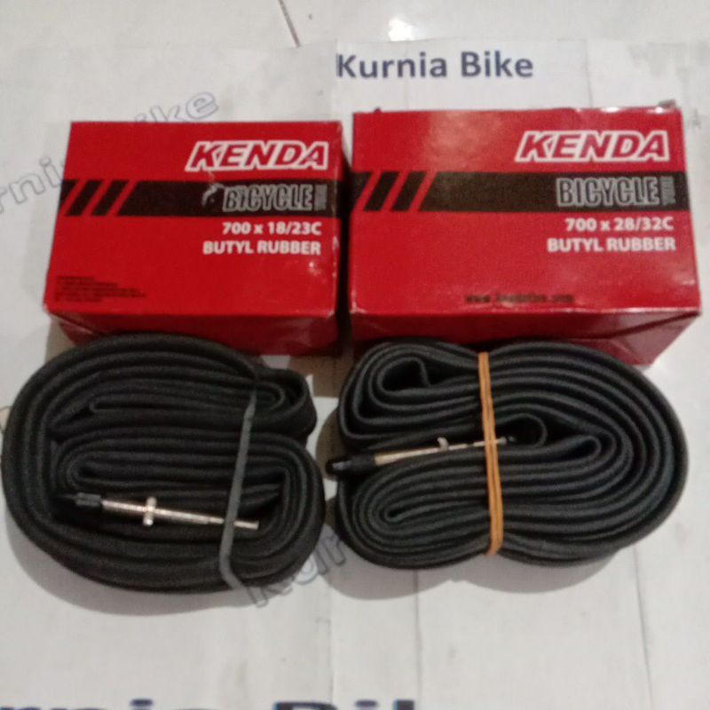 Jual ban dalam sepeda balap 700x18/23c atau 23/25c atau 28/32c atau 35/43c kenda ban dalam ...