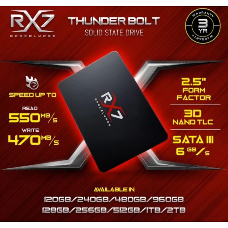 Jual SSD RX7/BULLDOZER/TECHBYTE 256 GARANSI RESMI 3 TAHUN | Shopee ...