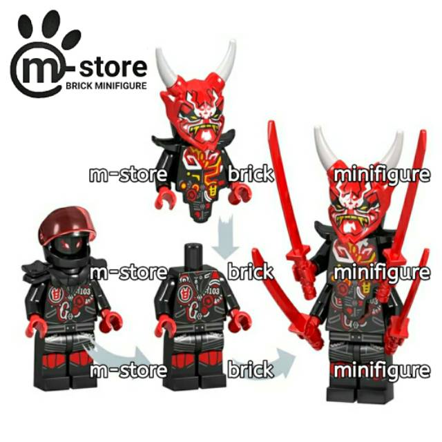 Jual brick mr. e sons of garmadon 4 arm mr e mini toy figure | Shopee ...