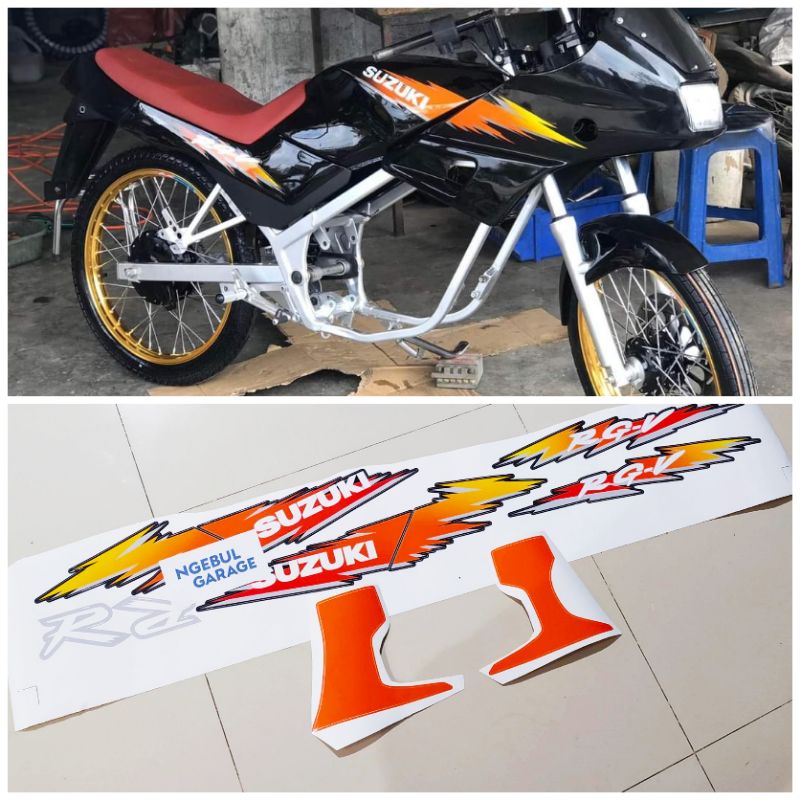 Jual Stiker RGR 150 Sprinter Motif RGV Thailand Copy Striping SUZUKI ...