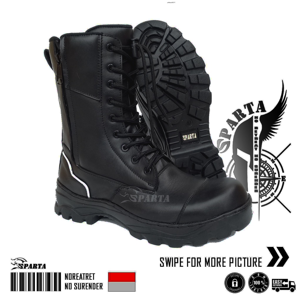Jual sepatu pdl dof ujung besi damkar sepatu safety | Shopee Indonesia