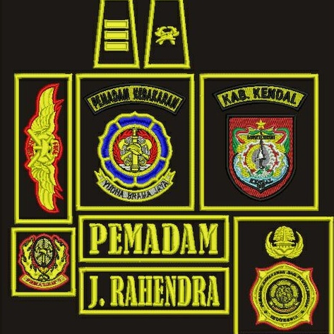 Jual PEMADAM TIMBUL DASAR HITAM BORDIR CUSTOM ATRIBUT DAMKAR | Shopee Indonesia