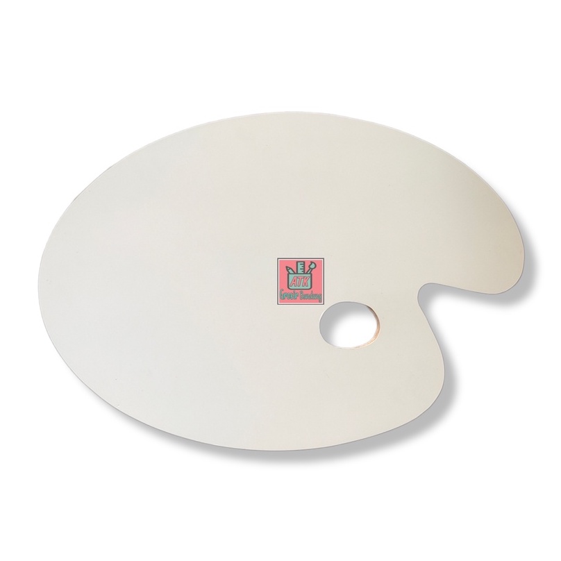 Jual Pallet Lukis Kayu Oval No 4 V-Tec #2117 / Palet Kayu Oval Vtec ...