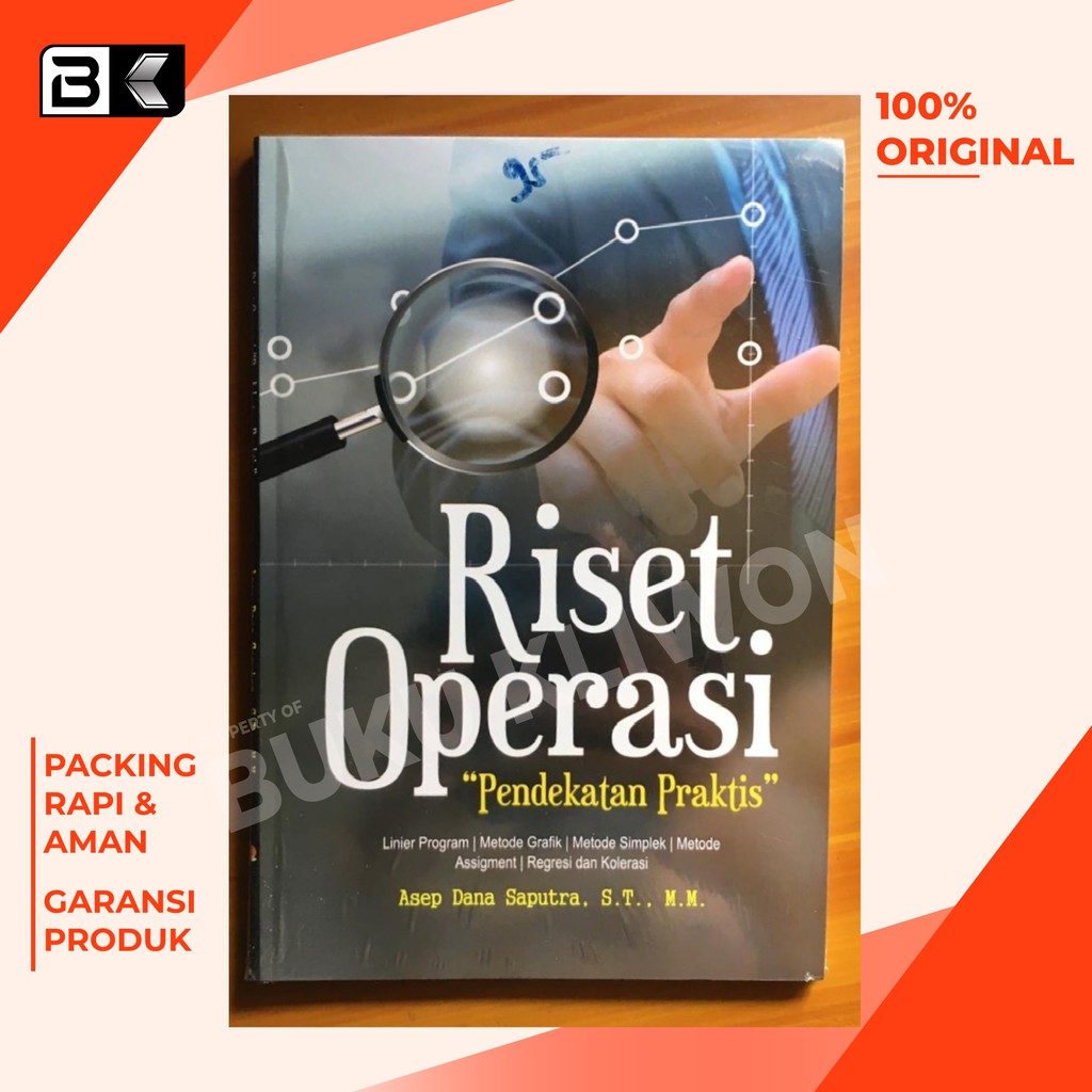 Jual Riset Operasi Pendekatan Praktis, Buku Riset Operasi ORIGINAL Buku Ilmu Pengetahuan - Asep ...