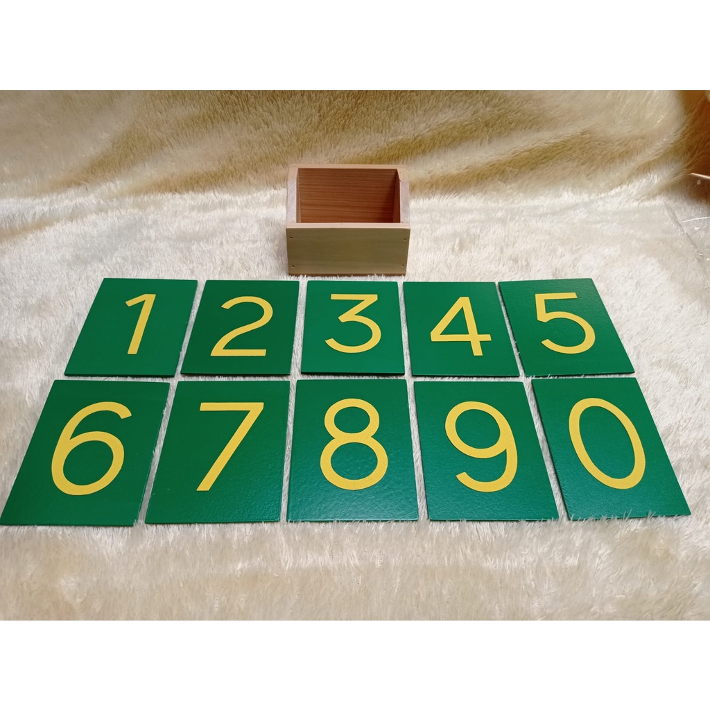 Jual Sandpaper Numbers 0 - 9 - Montessori Angka Mainan Edukasi Alat ...
