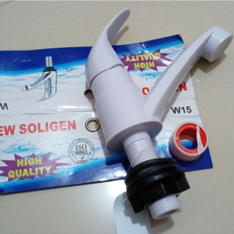 Jual Kran Wastafel Tanam W15 New Soligen/Kran Cuci Tangan/Kran Air PVC ...