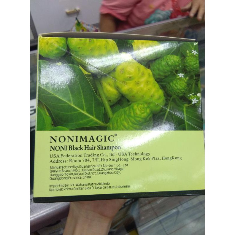 Jual shampoo noni magic nonimagic bsy bsn noni black hair shampoo isi ...