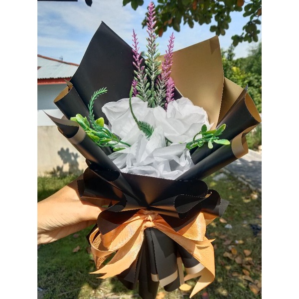 Jual Buket bunga mawar twins wisuda ulang tahun sempro anniversary ...