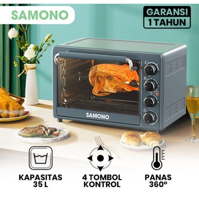 Jual OVEN LISTRIK SAMONO SWEOG35 ELECTRIC OVEN PANGGANG KAPASITAS BESAR ...