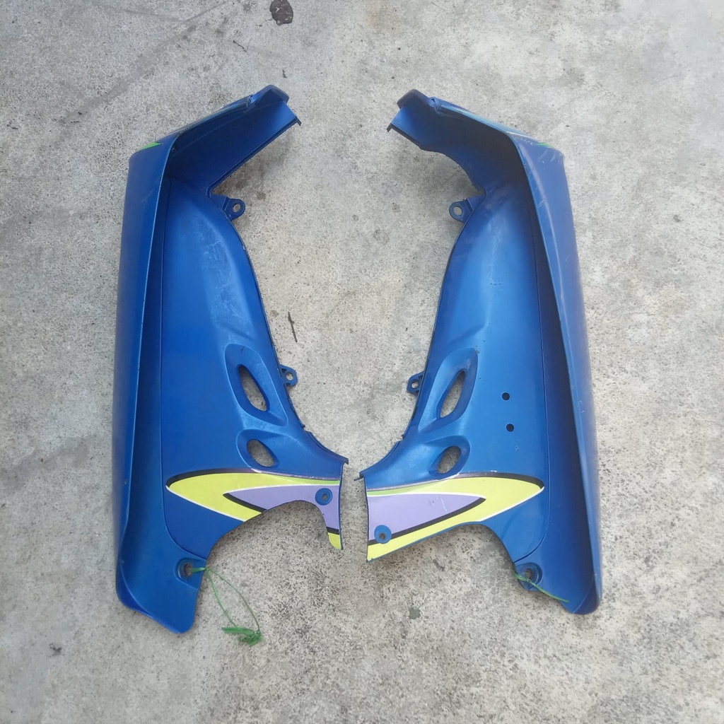 Jual Cover body suzuki Shogun R 110 original copotan striping biru ...