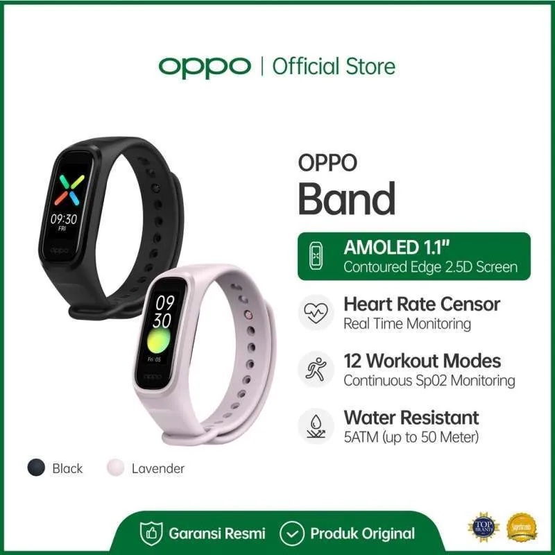 Jual OPPO Band | Monitor Kesehatan | Gelang Pintar Tahan Air | Deteksi ...