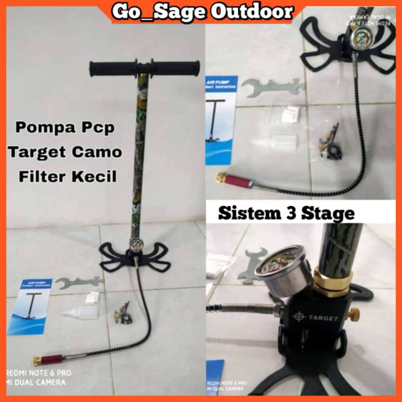 Jual Pompa Pcp 3 Stage Camo Manometer 6000 Psi | Shopee Indonesia