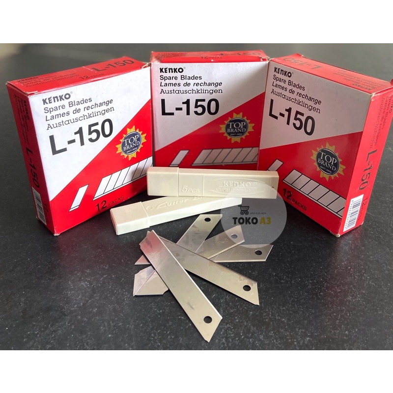 Jual [LUSIN] ISI CUTTER KENKO L-150 | Shopee Indonesia