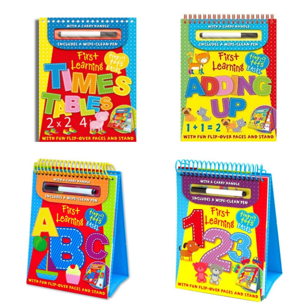 Jual Tiny Tots Easel First Learning ABC/123/Adding Up/Time Tables Wipe ...