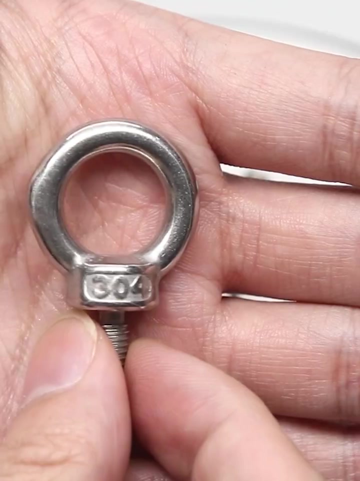 Jual Skrup Ring Loop Bahan Stainless Steel M6 10pcs/Mata Baut/Eye Bolt ...
