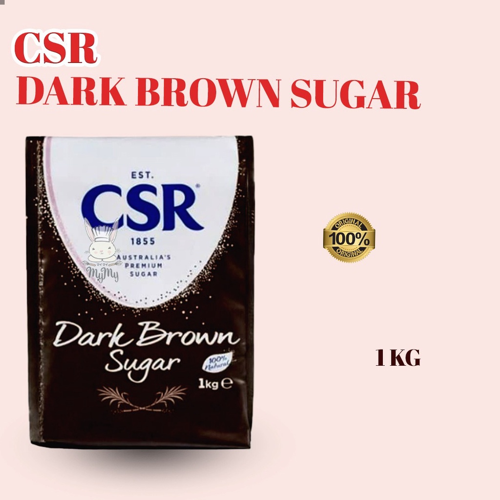Jual CSR Premium Dark Brown Sugar 1kg Gula Merah Australia | Shopee ...