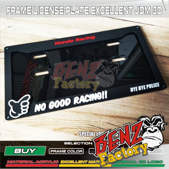 Jual FRAME LICENSE PLATE CUSTOME UNIVERSAL PLAG AND PLAY JDM NO GOOD ...