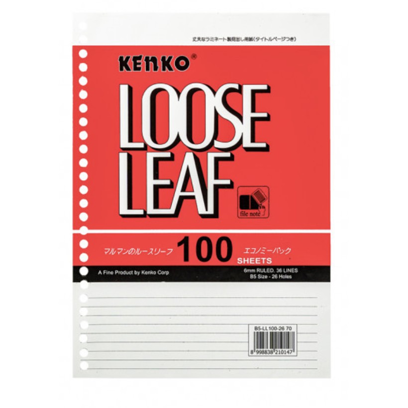 Jual File Note Loose Life Kenko 100 (B5) | Shopee Indonesia
