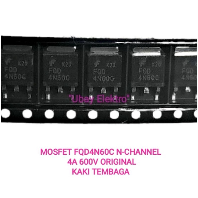 Jual Mosfet 4N60 SMD 4A 600V N CHANNEL ORIGINAL KAKI TEMBAGA | Shopee Indonesia