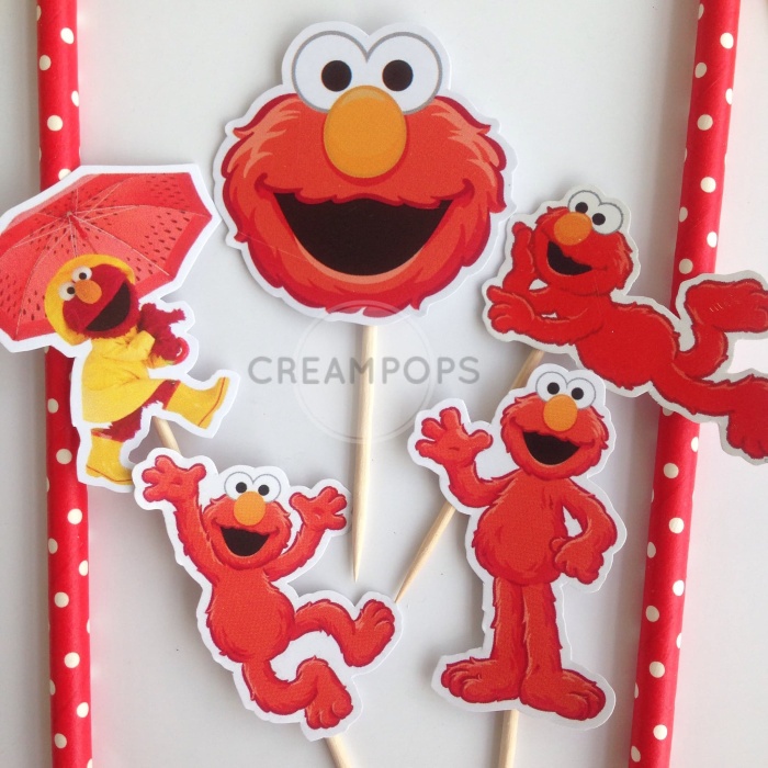 Jual swazicum | Cake topper Elmo Sesame Street topper kue ulang tahun ...