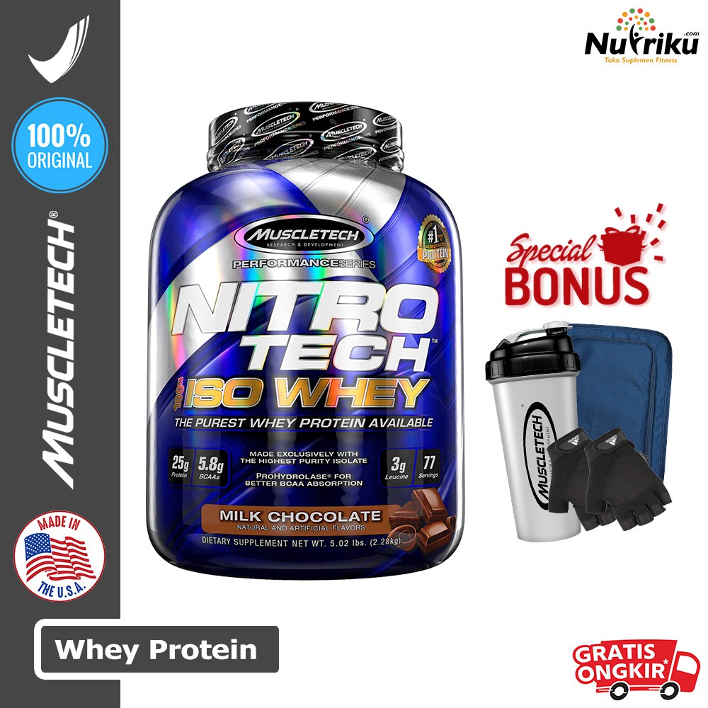 Jual Muscletech Nitrotech Iso Whey 5LBS | Shopee Indonesia