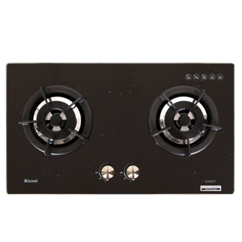 Jual Kompor Tanam RINNAI 2 Tungku RB-2GH-C(SB : Sparkling Black) / RB-2GH-C(BK: BLACK) | Shopee ...