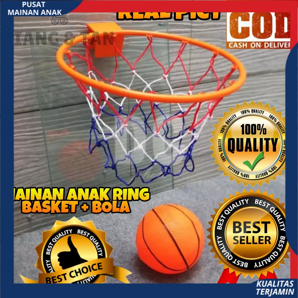 Jual PROMO Mainan Anak Bola Basket Dan Ring Basket SET / Mainan Anak ...