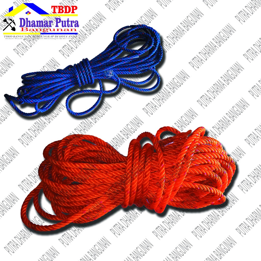 Jual Tali Tambang 1mm 6mm 8mm (10 METER, 20 METER & 25 METER) | Shopee ...