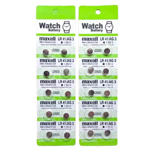 Jual Baterai JAM TANGAN Kancing AG3 LR41 LR 41 AG-3 SR-AG-10 Batre Battery - 1 Lembar (10pcs ...