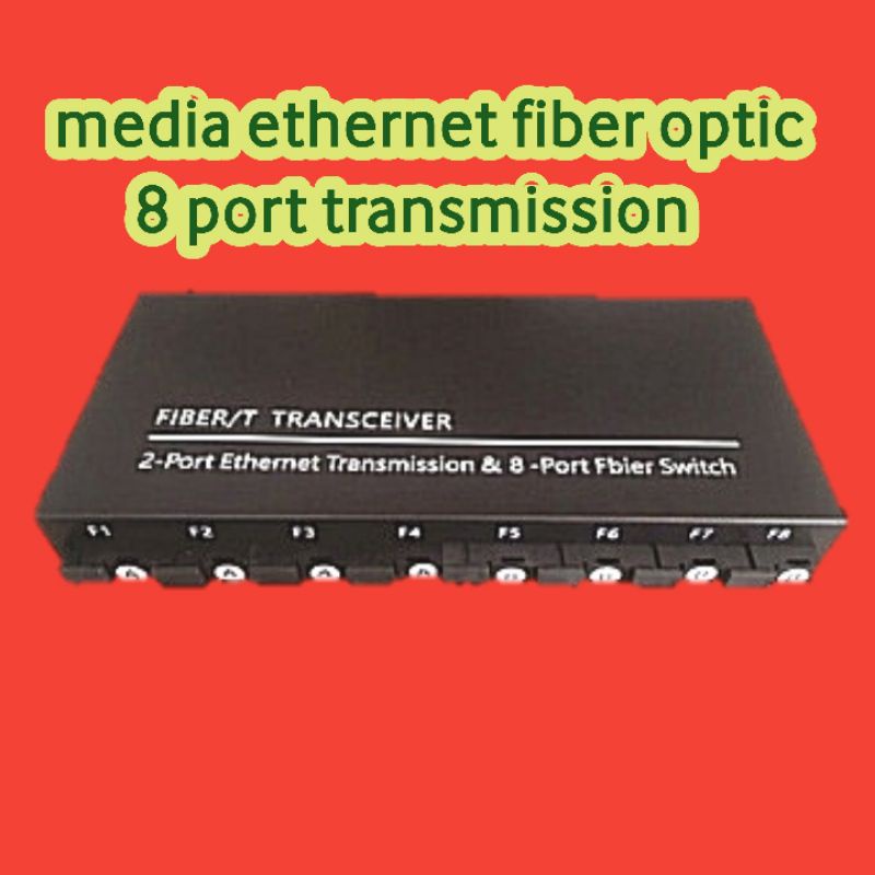Jual media converter htb 8 port fo sc to 2 lan rj45 utp gigabit 10/100 ...