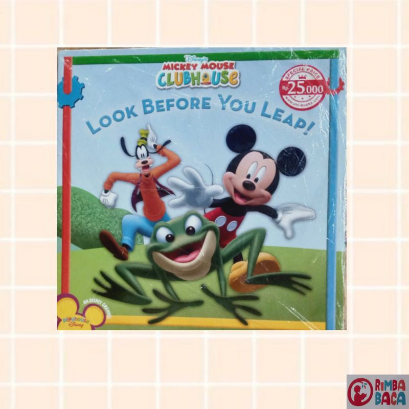 Jual DISNEY'S : MICKEY MOUSE CLUBHOUSE : LOOK BEFORE YOU LEAP! | Shopee ...