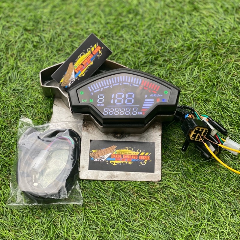 Jual speedometer gpx Spido Spedo gpx full digital led set sensor ...
