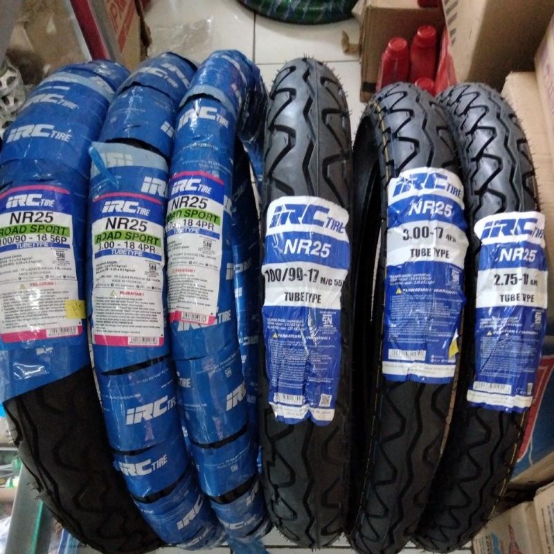 Jual BAN IRC NR25 TUBETYPE (275-300-17-18 100/90 RING 17 18) BAN LUAR ORIGINAL MOTOR IRC TIRE ...