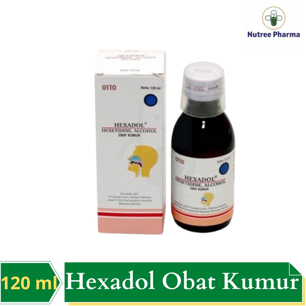 Jual HEXADOL 120ml Obat Kumur | Shopee Indonesia