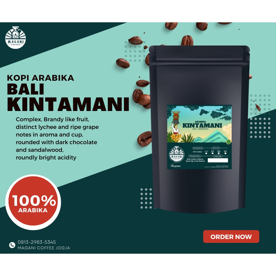 Jual Kopi Arabika Bali Kintamani 100 gram biji dan bubuk | Shopee Indonesia