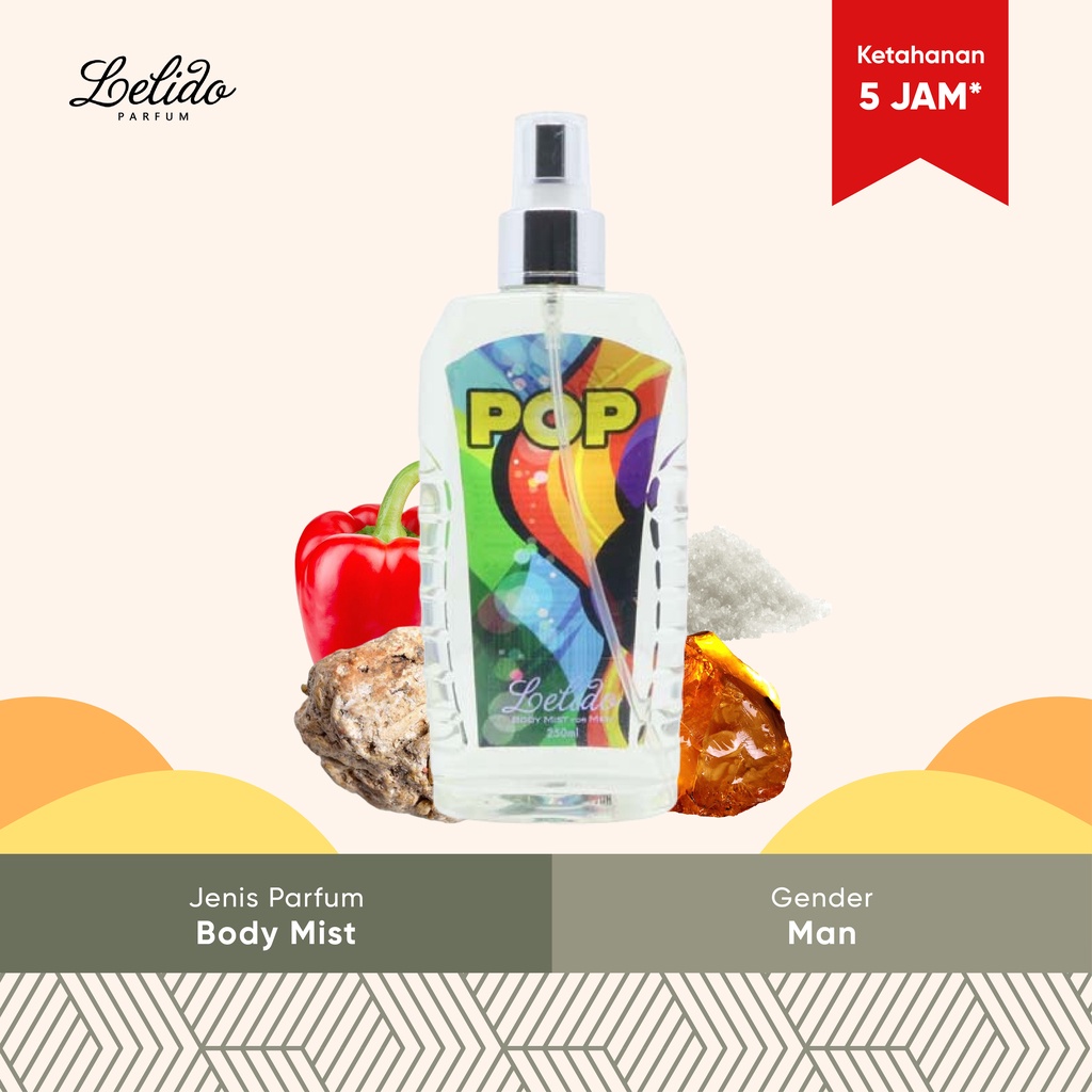Jual Parfum Pria Lelido Pop Man (Body Mist) | Shopee Indonesia