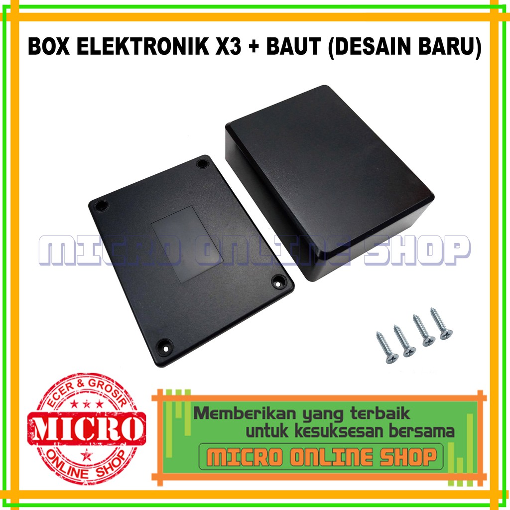 Jual Box Plastik Hitam Type X3 / Box Elektronik X3 / Electronic Box ...